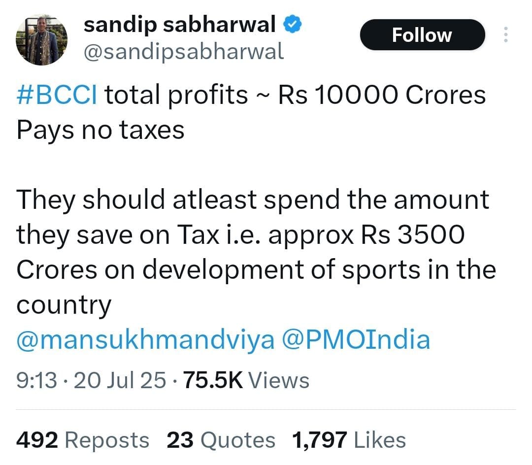Fact-Check: Does BCCI Pay No Income Tax? Did BCCI Earn Rs 10,000 crores ...